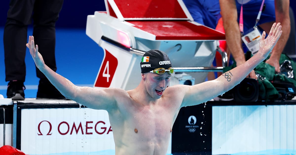 Paris 2024 Olympics: Ireland's Daniel Wiffen ascends new golden throne ...
