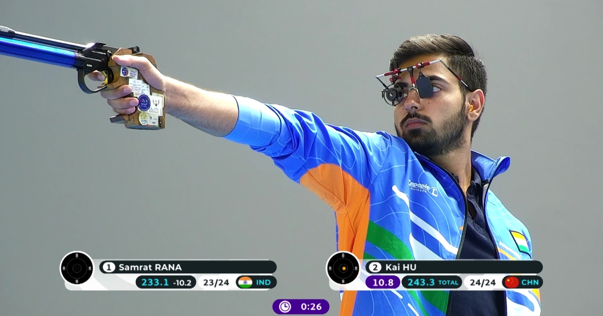 Samrat Rana wins 10m air pistol title | ISSF World Championship 2025 ...