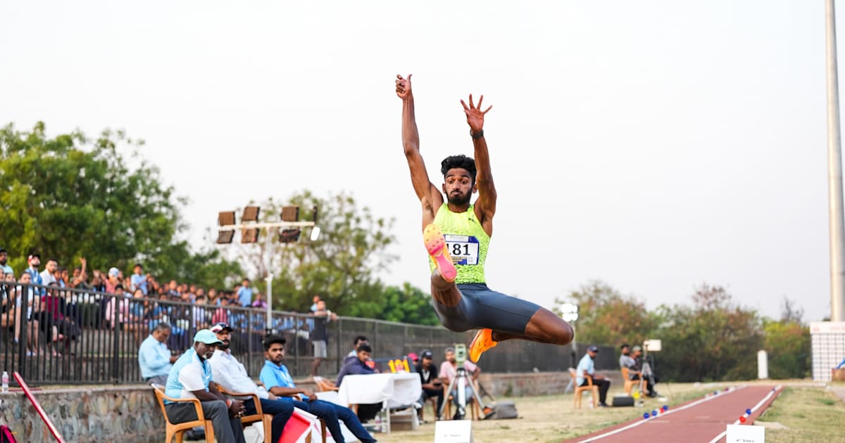Indian Open Jumps Competition 2023: Long jumper Jeswin Aldrin breaks ...