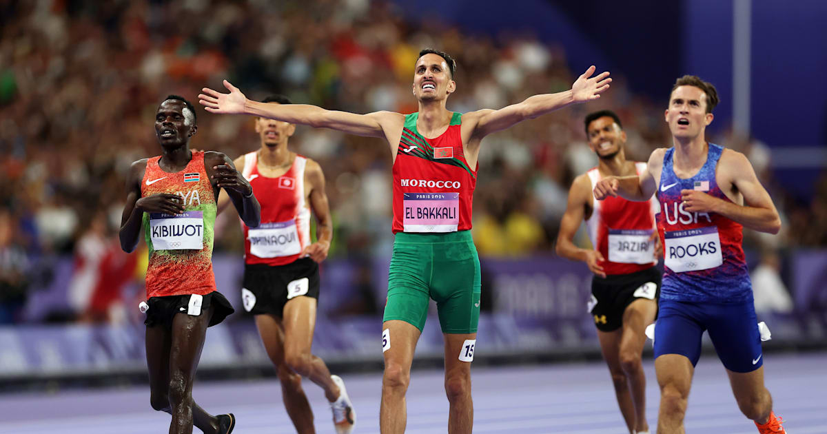 JO de Paris 2024 | Athlétisme : le Marocain Soufiane El Bakkali en or 3 ...