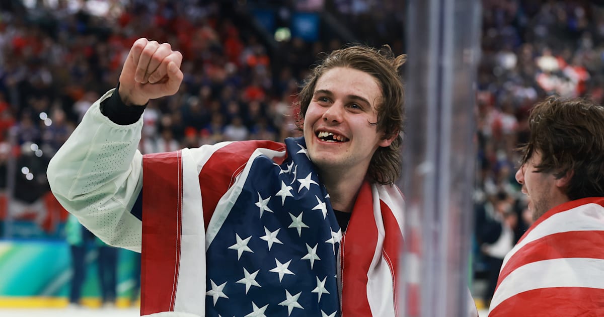 Winter Olympics: USA’s Jack Hughes laughs off missing teeth, scores ...