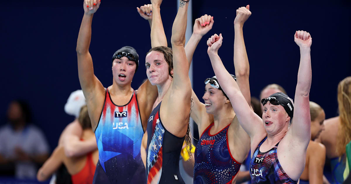 JO de Paris 2024 - Natation : l'or et le record du monde pour les Etats ...