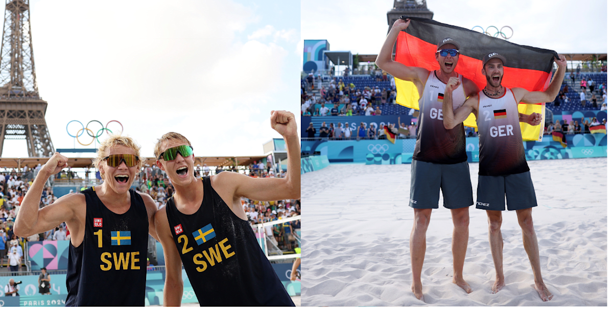Paris 2024 men’s beach volleyball: Final preview as Germany face Sweden ...