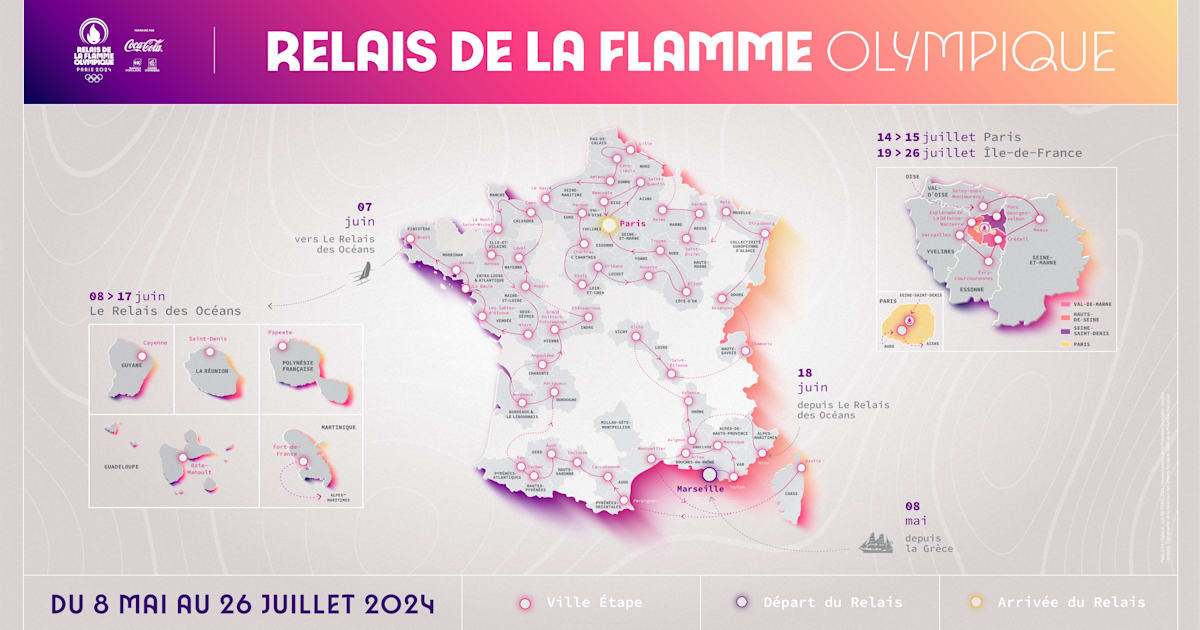 Relais de la flamme olympique de Paris 2024 : Le parcours est dévoilé