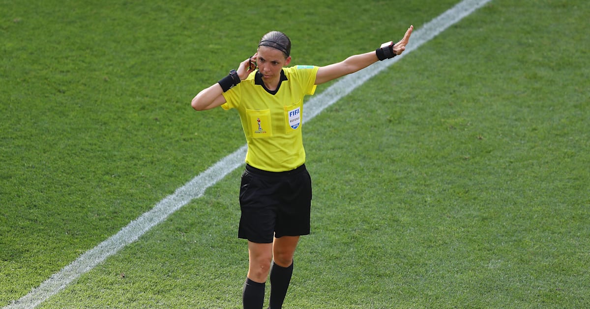 Stephanie Frappart prepares to referee UEFA Super Cup Final