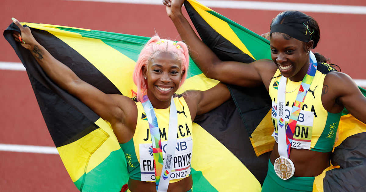 Shelly-Ann Fraser-Pryce and Shericka Jackson lead Jamaican team for World Athletics ...
