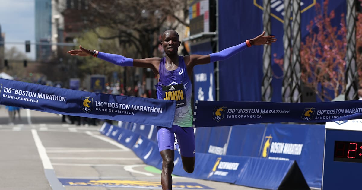 Boston Marathon 2026: John Korir siegt mit Streckenrekord, Richard ...