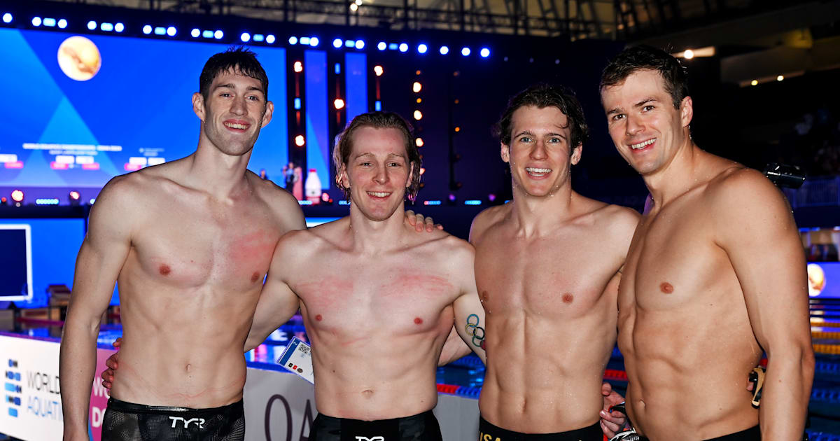 Swimming, World Aquatics Championships 2024: USA take men's 4x100m ...