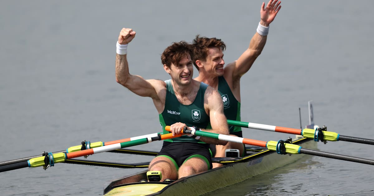 Paris 2024 Rowing: Fintan McCarthy and Paul O'Donovan of Ireland defend ...