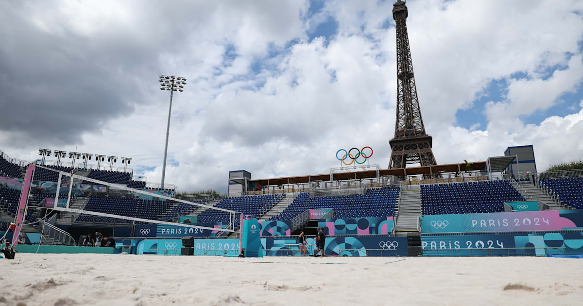 Paris 2024 Olympics: a competition sand used for the iconic Eiffel ...