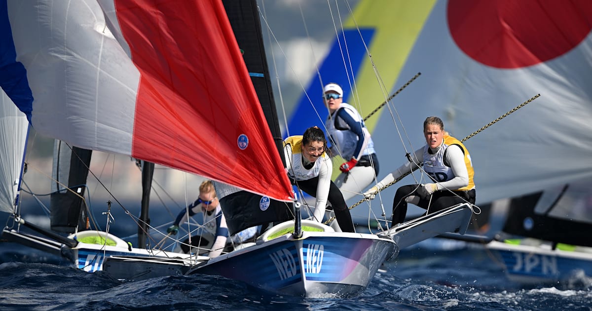 Paris 2024 Sailing Women's Skiff Highlights with commentary