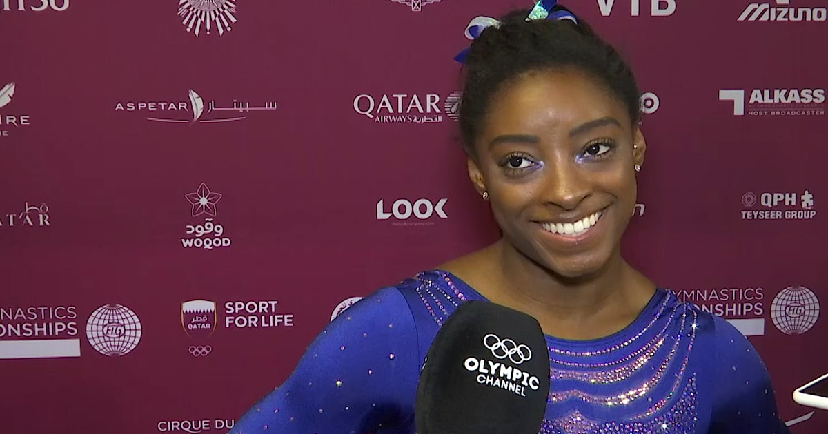 Simone Biles jokes about her 'Doha Pearl' experience