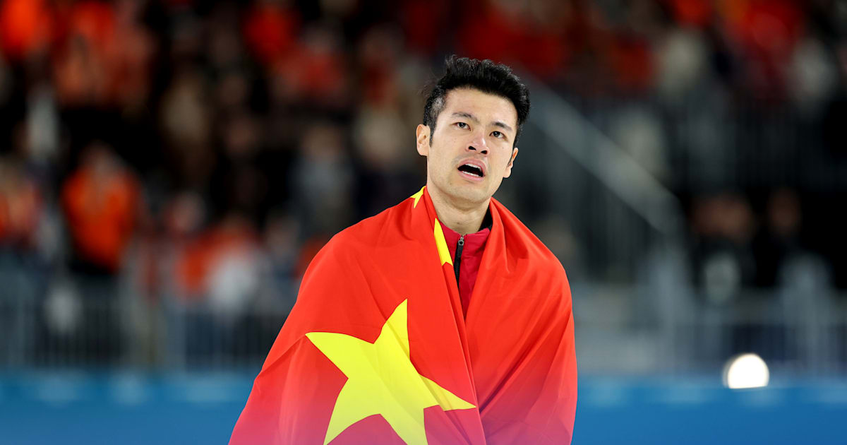 Winter Olympics 2026: Ning Zhongyan wins men’s 1500m speed skating gold ...