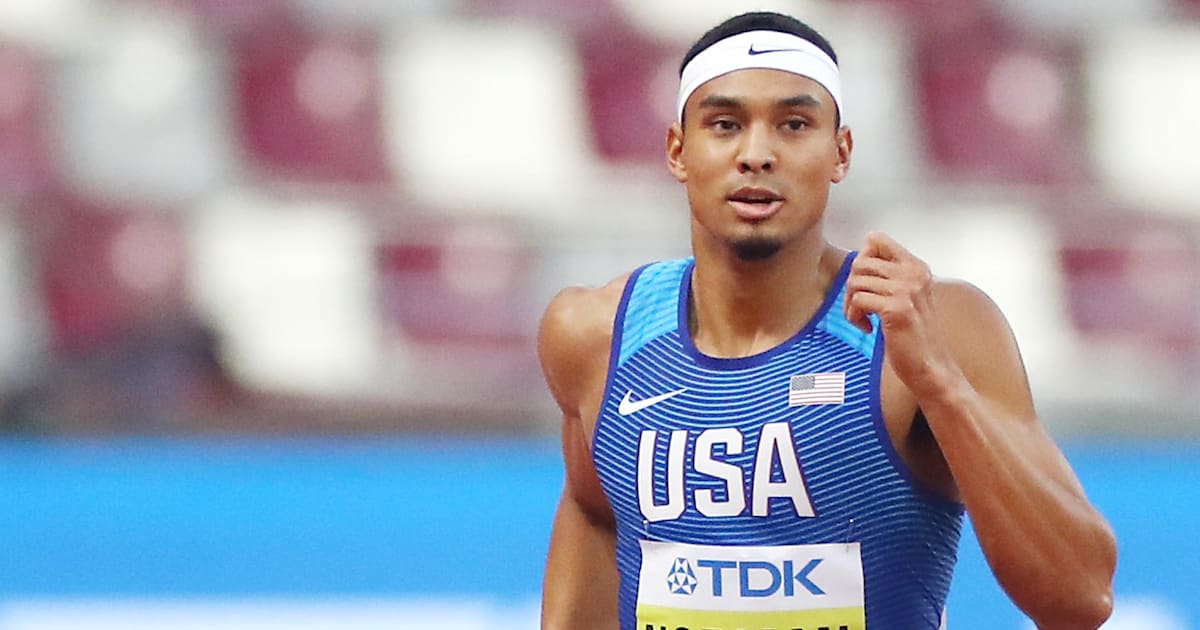 400m star Mike Norman goes sub-10 for 100m