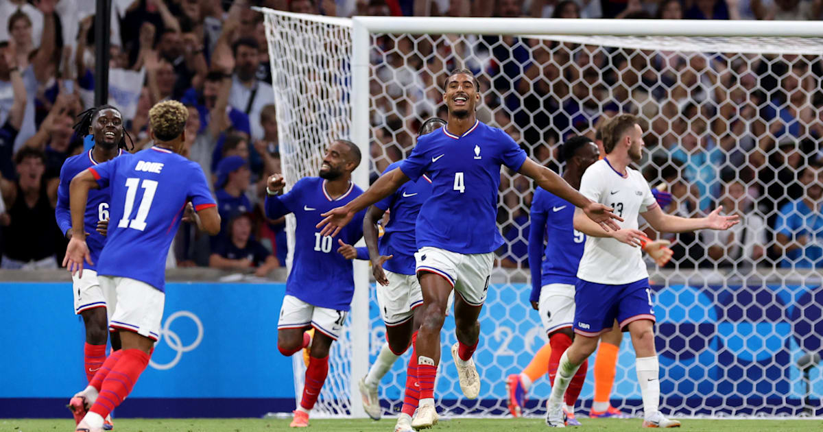 France win 3-0 against USA in men's football at Paris 2024 Olympics ...