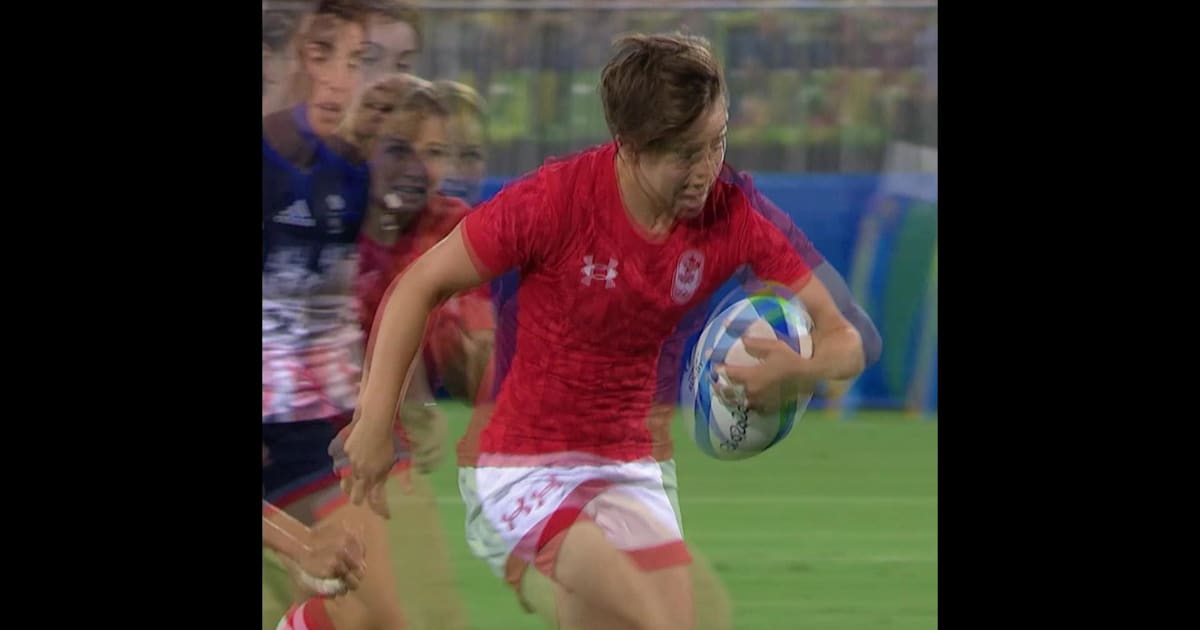 Canada women's sevens team winning bronze in Rio 2016