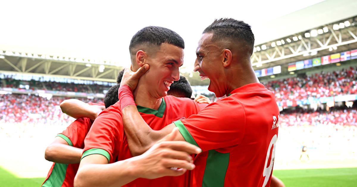 Argentina v Morocco men's football group stage match at Paris 2024 ...