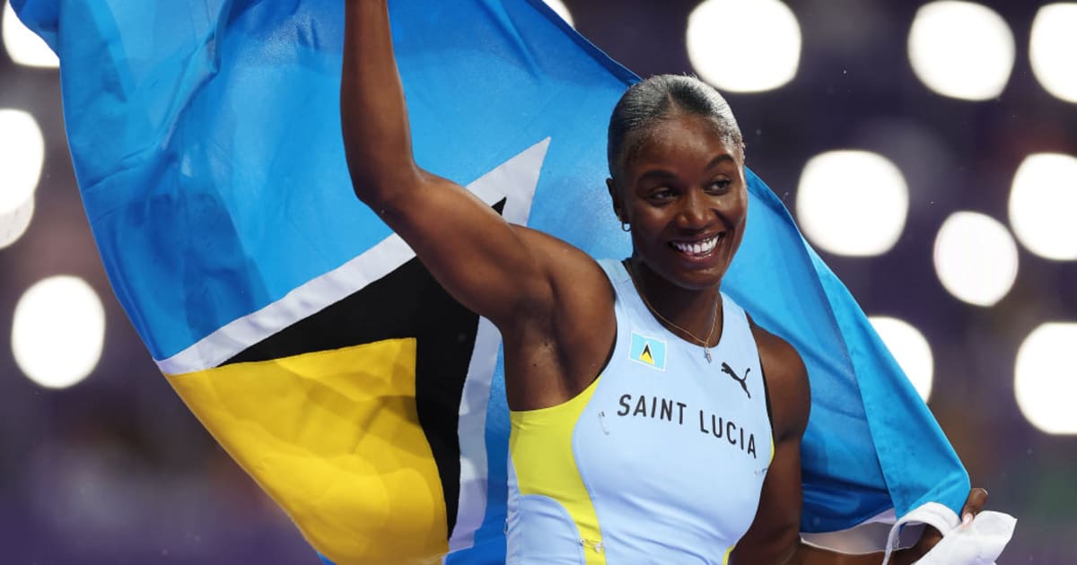 Paris 2024 Olympics: Julien Alfred's stunning 100m sprint to gold ...