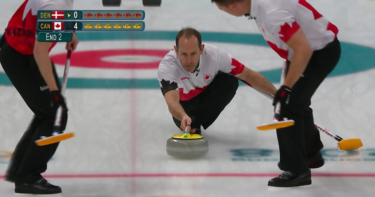 DEN v CAN (Round Robin) - Men's Curling | PyeongChang 2018 Replays