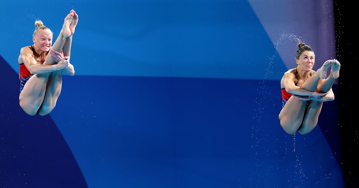 Women Synchronised 3m Springboard | Diving | Olympic Games Paris 2024