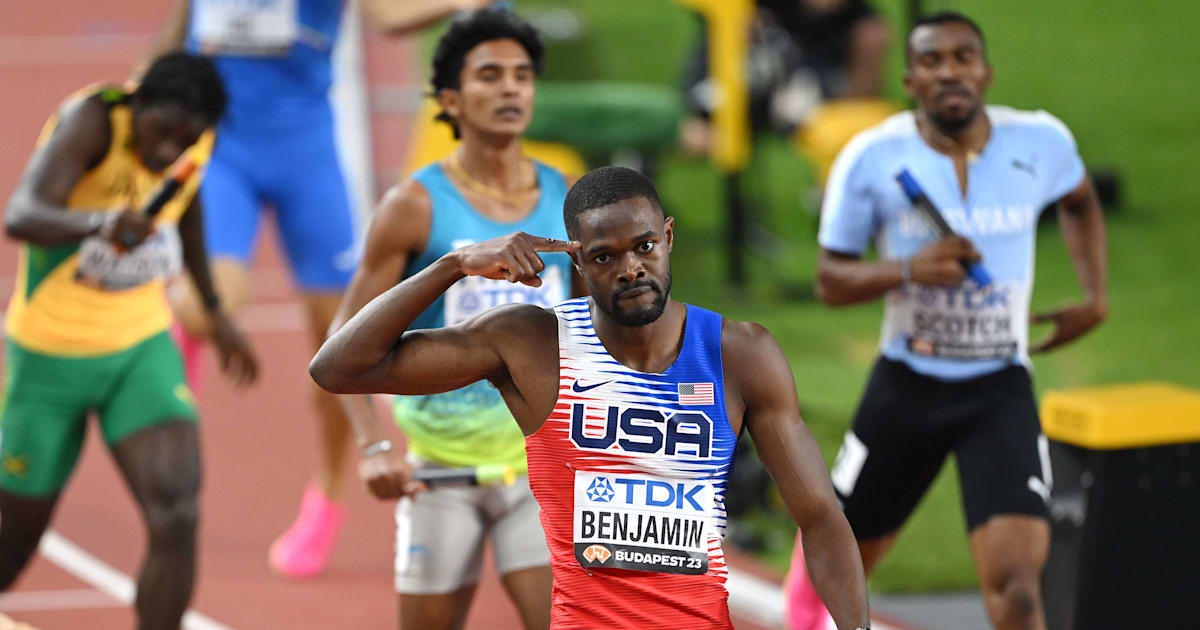 World Athletics Championships 2023: Rai Benjamin anchors Team USA to ...