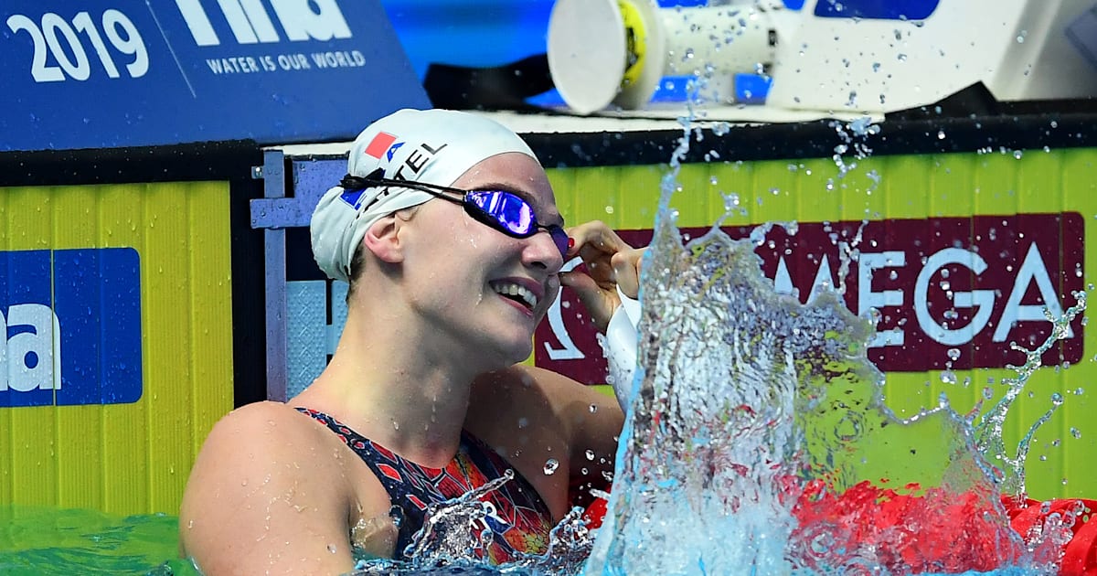 Marie Wattel en argent lors des Championnats d’Europe de natation sur 100 m nage libre, Manaudou ...
