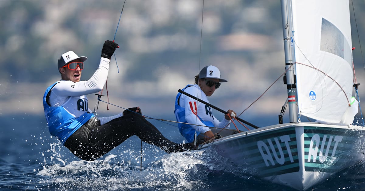 Paris 2024 Sailing Mixed Dinghy Highlights with commentary