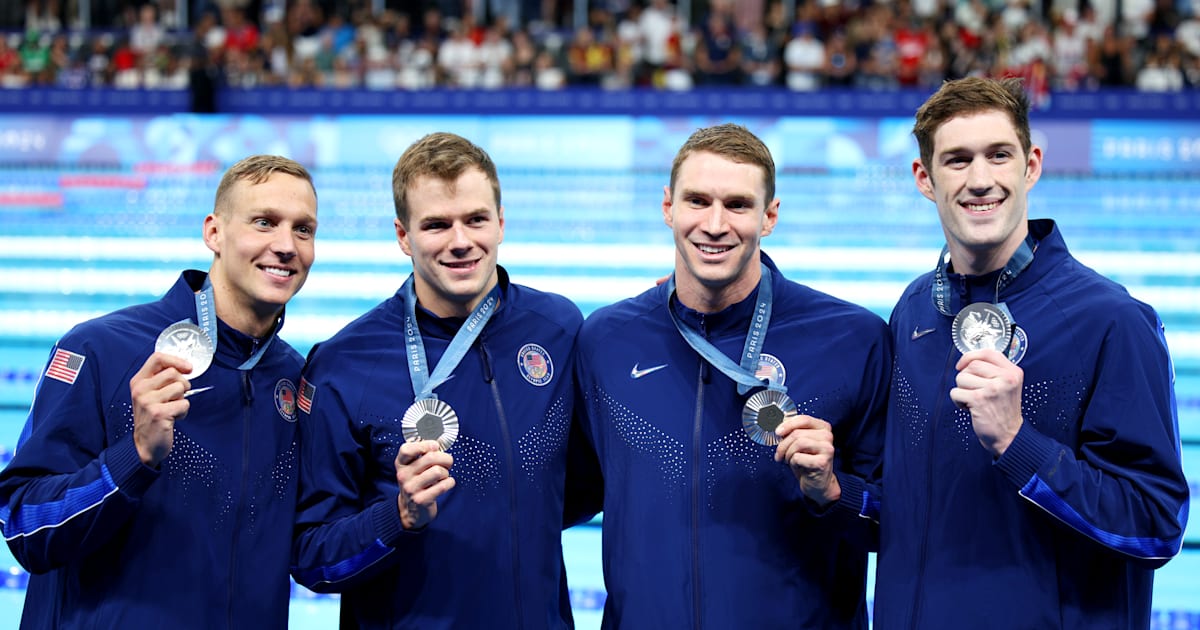 Swimming | M 4 x 100m Medley Relay Final | Team USA Silver Medal