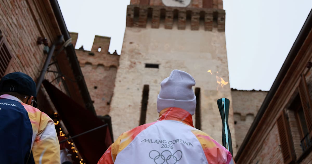 The preview of the 38th stage of the Milano Cortina 2026 Olympic Torch ...