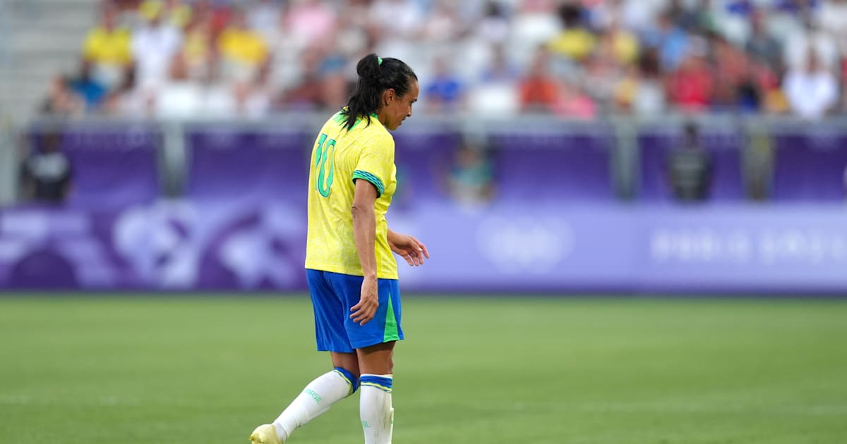 Marta inconsolable after red card could be final act at Paris 2024 Olympics