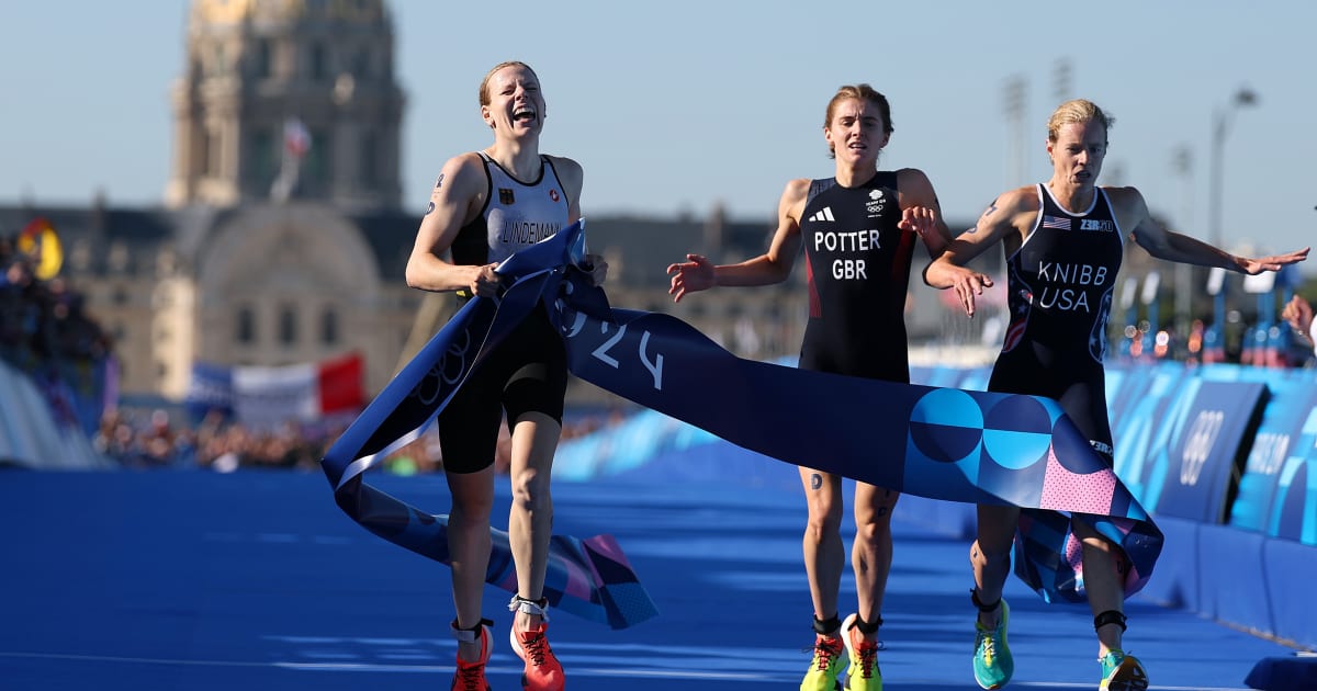 Germany create history to win gold at Paris 2024 Olympics in triathlon ...