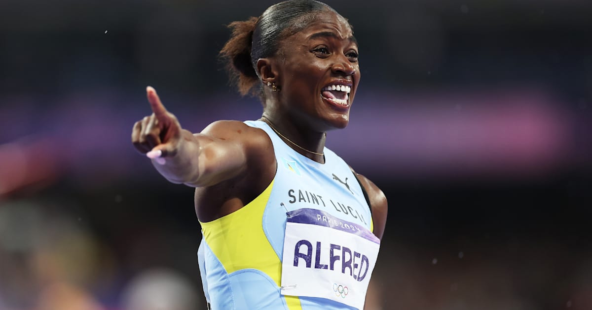 Julien Alfred clinches gold in women's 100m final at Paris 2024 ...