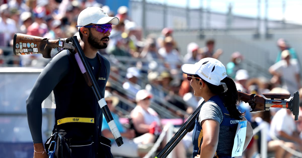 India's Maheshwari Chauhan and Anant Naruka finish 4th in skeet mixed ...