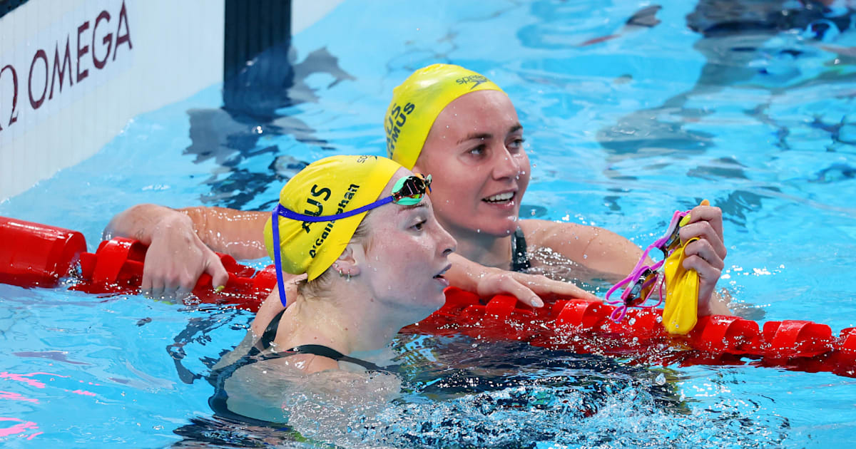 Mollie O'Callaghan beats Ariarne Titmus to gold as Australia dominate women's 200m freestyle ...