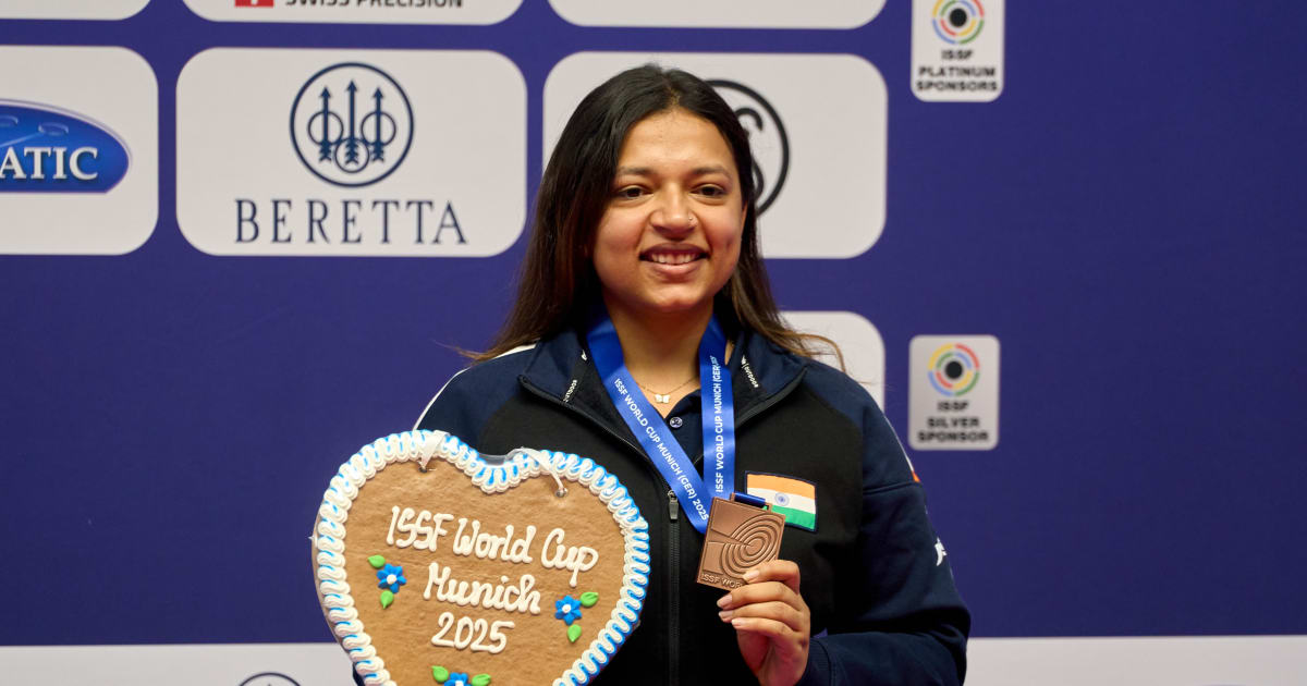 ISSF World Cup 2025 Munich: Sift Kaur Samra wins bronze medal in 50m ...