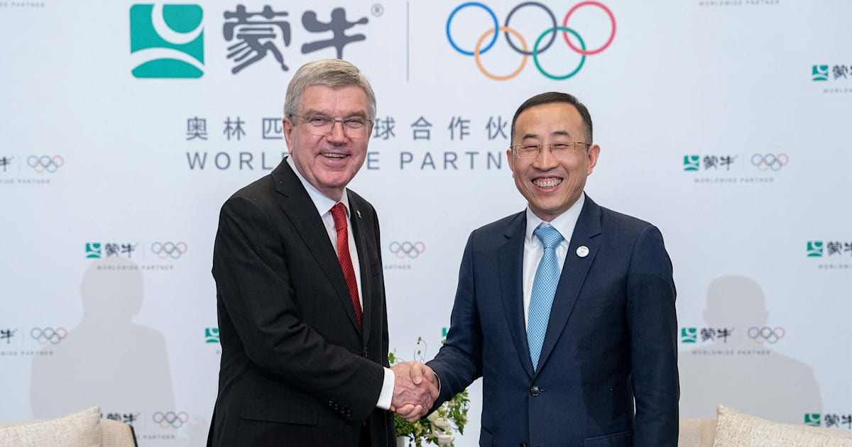 IOC President meets Worldwide Olympic Partner Mengniu CEO Jeffrey Lu in ...