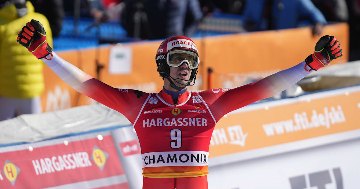 Alpine skiing: Ramon Zenhaeusern wins tricky men's slalom in Chamonix ...
