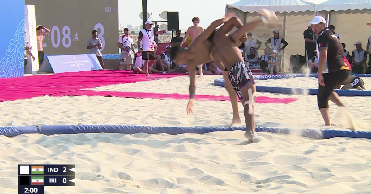 Sujay Tanpure settles for silver in beach wrestling | Asian Youth Games ...