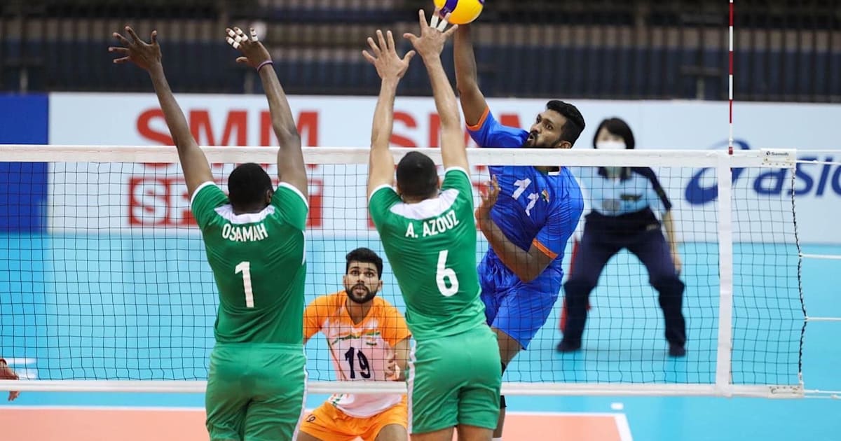 India beat Saudi Arabia in Asian volleyball championship 2021