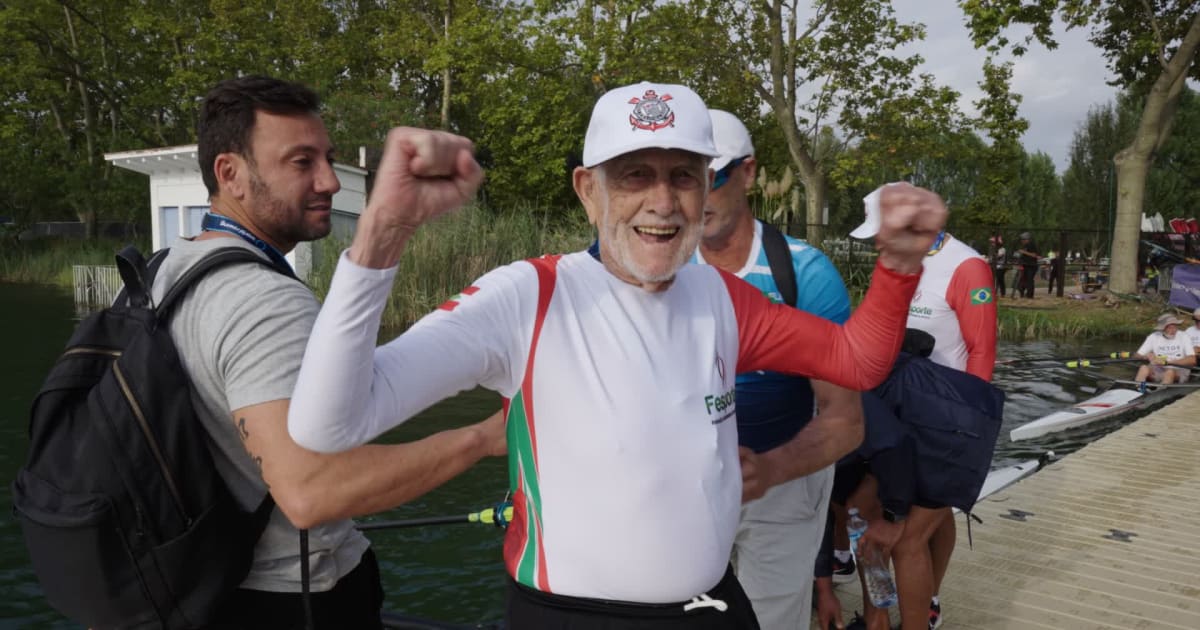 The Brazilian rower still pulling strong at 96 years old!