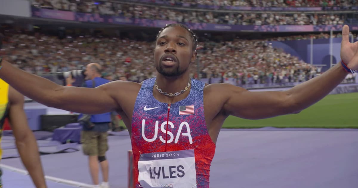 Athletics | M 100m Semifinal/Final | Noah Lyles Gold Medal