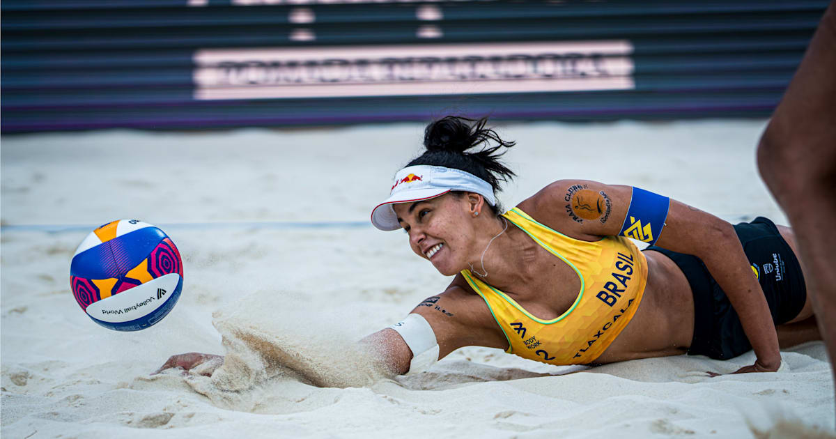Ana Patrícia e Duda ficam com a prata na final do Mundial de Vôlei de Praia 2023