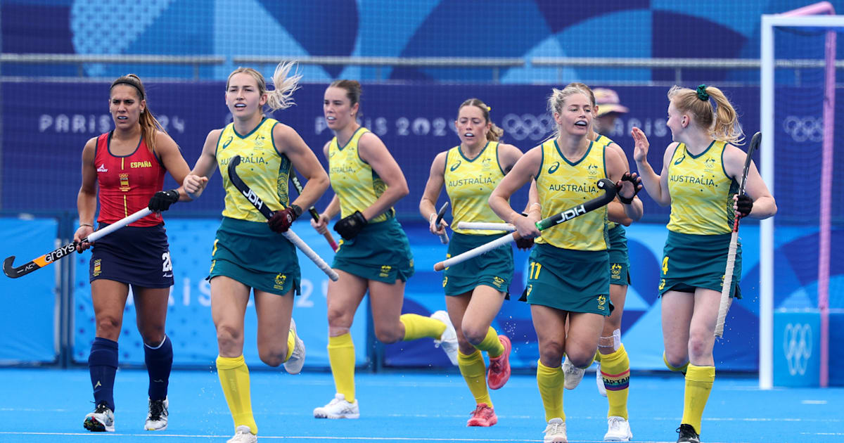 Australia defeat Spain 3-1 in women's hockey at Paris 2024 Olympics ...