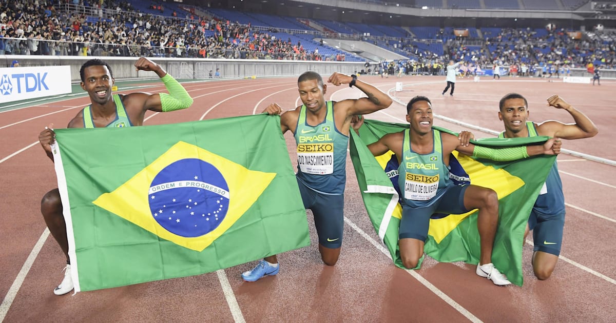 Brazil stun USA in 4x100m at IAAF World Relays