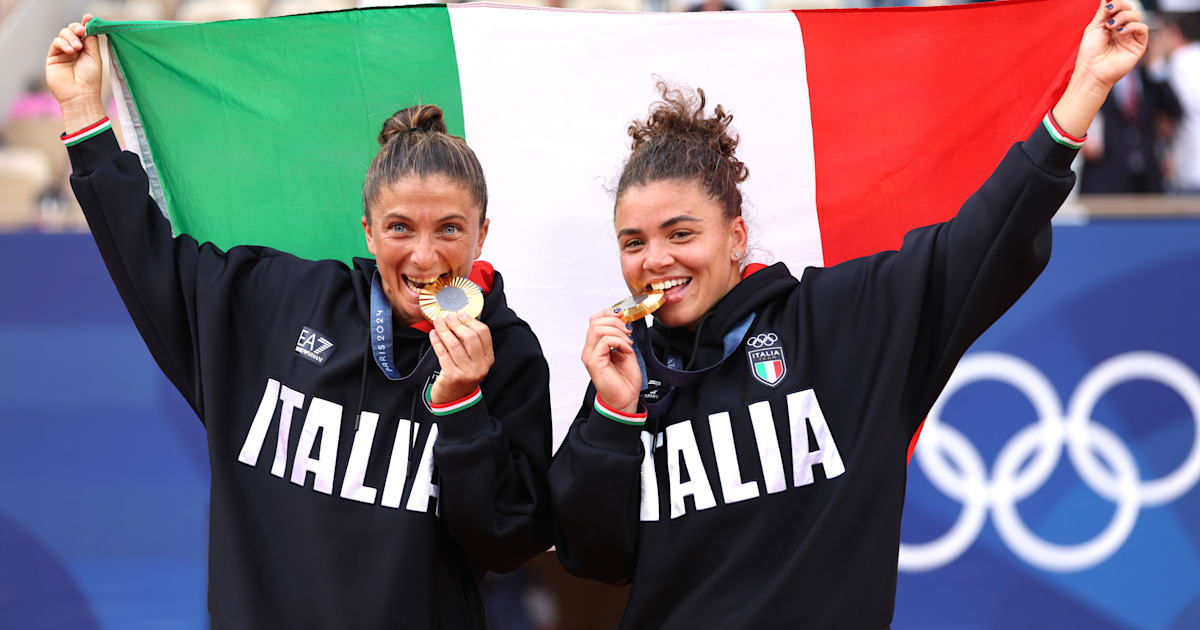 Italien - Damen Doppel | Goldmedaille Highlights | Tennis | Olympische ... Italien - Damen Doppel | Goldmedaille Highlights | Tennis | Olympische ...