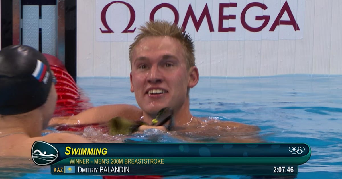 Kazakhstan's Balandin wins 200m Breaststroke gold