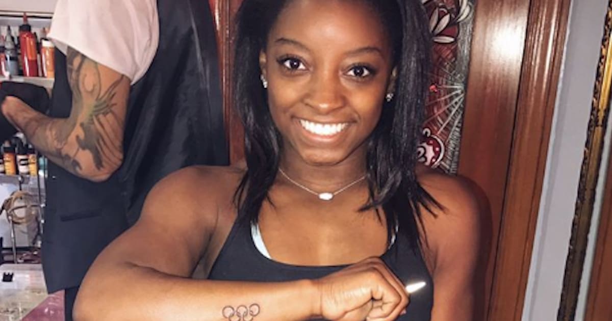 Check out Simone Biles' first tattoo!