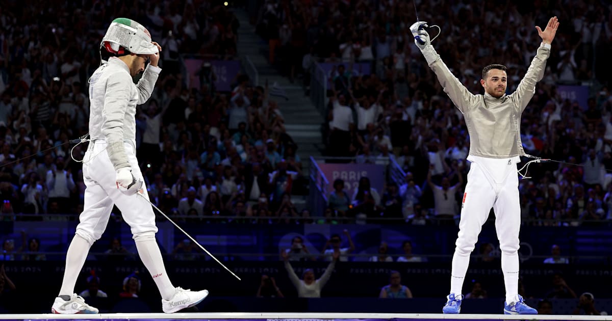 Petite finale sabre par équipe (H) | Escrime | Jeux Olympiques de Paris ...
