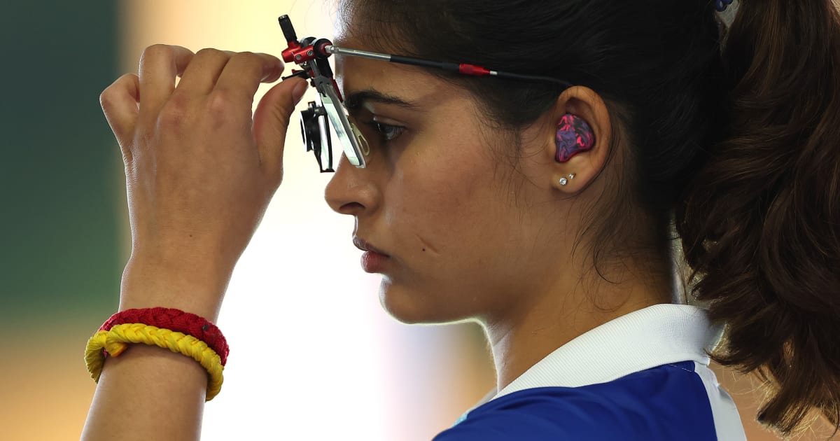 Manu Bhaker finishes 4th in 25m pistol women's shooting event at Paris ...