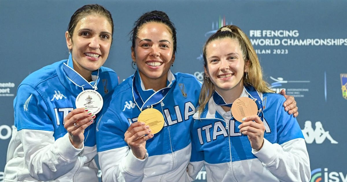 Mondiali di Scherma di Milano 2023: Alice Volpi oro nel fioretto femminile, Di Veroli argento ...